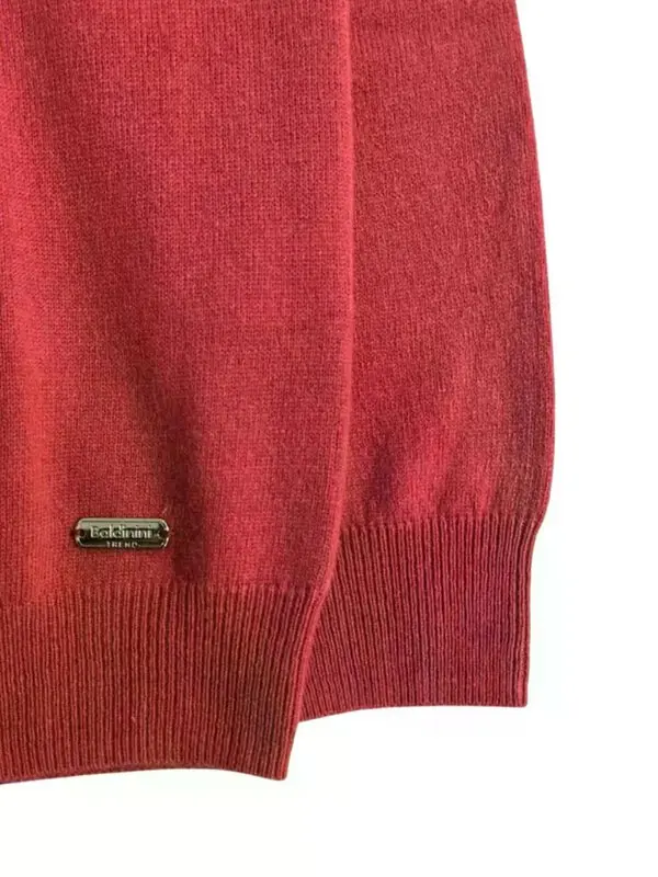 BALDININI Logo-plaque Crew-neck Sweater