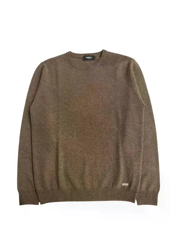 BALDININI Logo-plaque Fine-knit Sweater