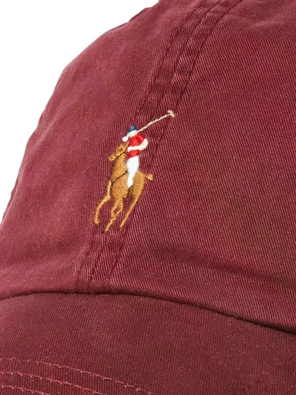 Polo Ralph Lauren Embroidered Twill Leather Strap Ball Cap