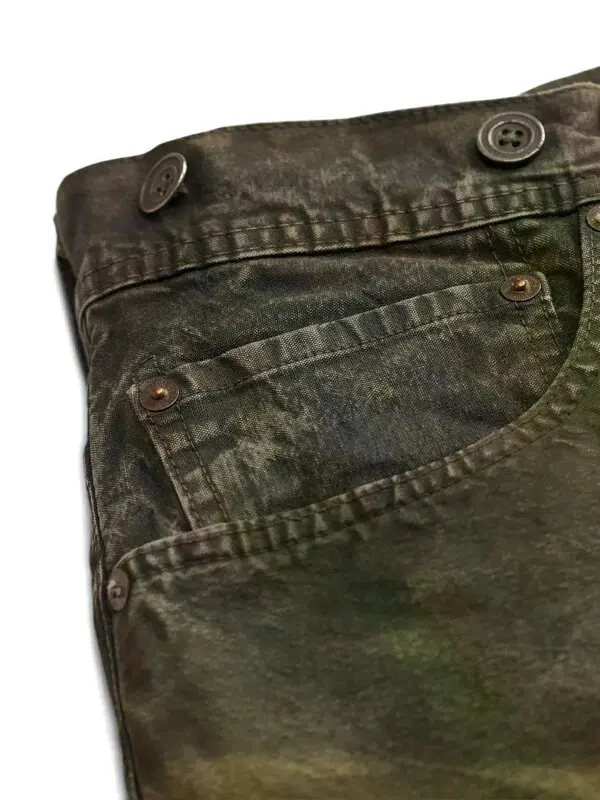 Ralph Lauren Distressed-effect Straight-leg Trousers
