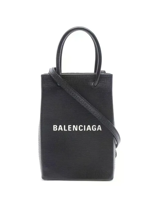 Balenciaga 2010s Shopping Phone Holder Shoulder Bag
