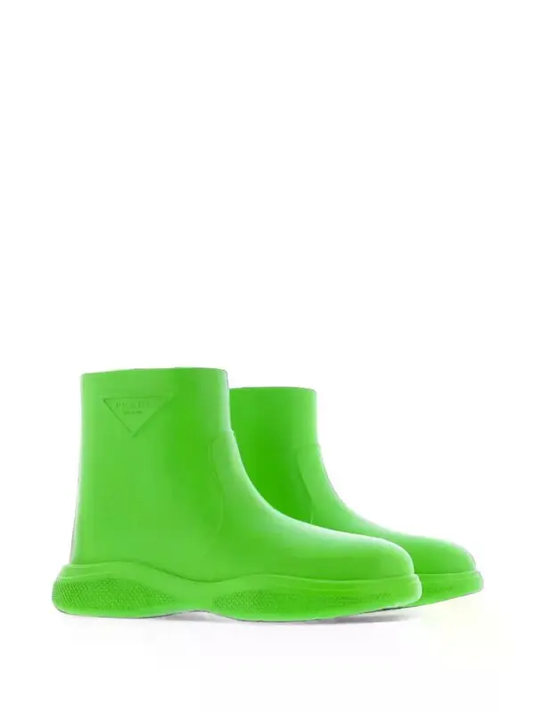 Prada Triangle Logo Rubber Boots