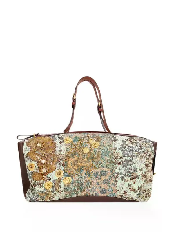 Dries Van Noten Embroidered East-west Bag