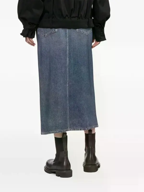 Rag & Bone Faded Denim Skirt