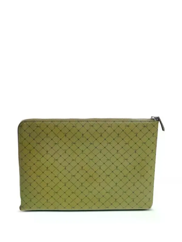 TRUSSARDI Plane-print Leather Clutch Bag