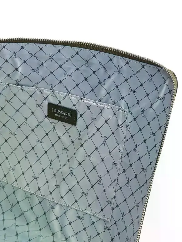 TRUSSARDI Plane-print Leather Clutch Bag