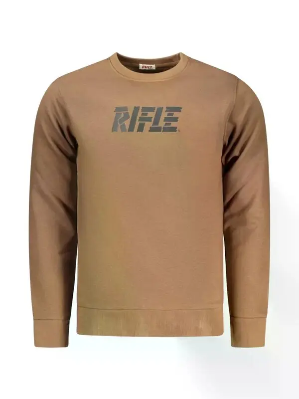 RIFLE Logo-print Crew-neck Sweater