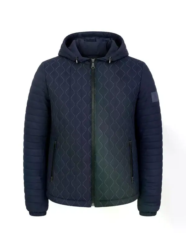 ROBERTO PEPE LUXURY Onion-quilted Hooded Jacket