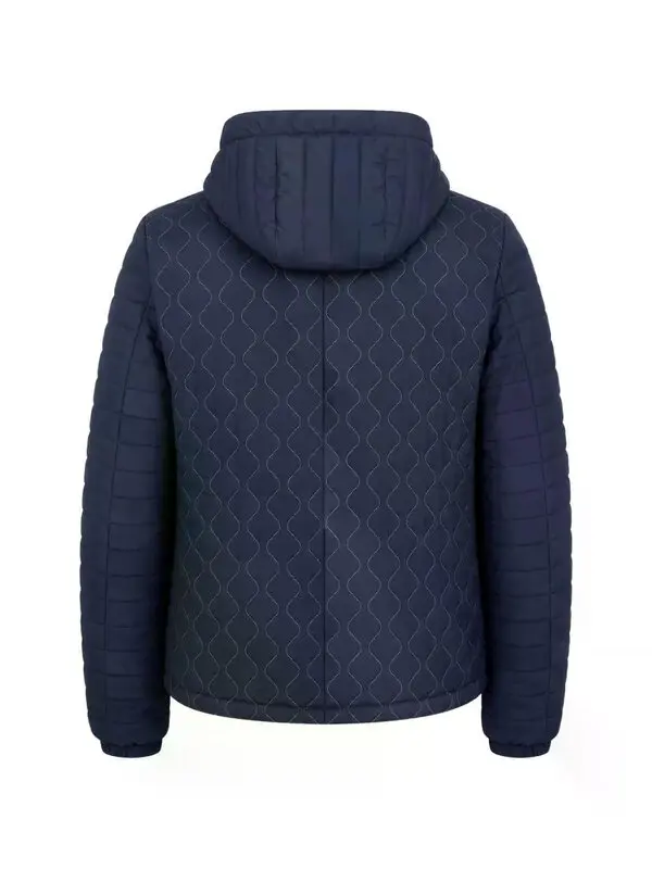 ROBERTO PEPE LUXURY Onion-quilted Hooded Jacket