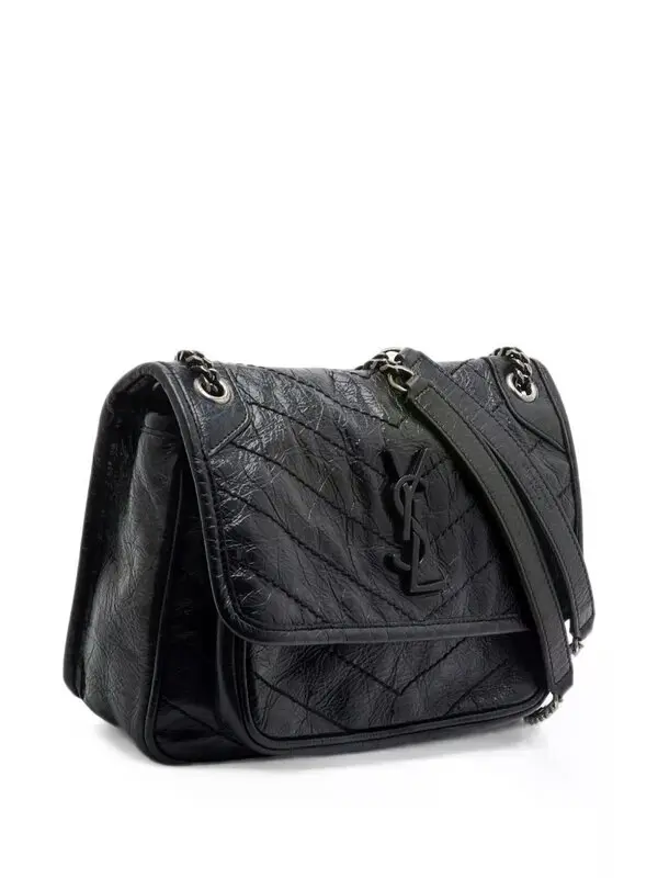 Saint Laurent 2018 Niki Baby Chevron-quilted Shoulder Bag