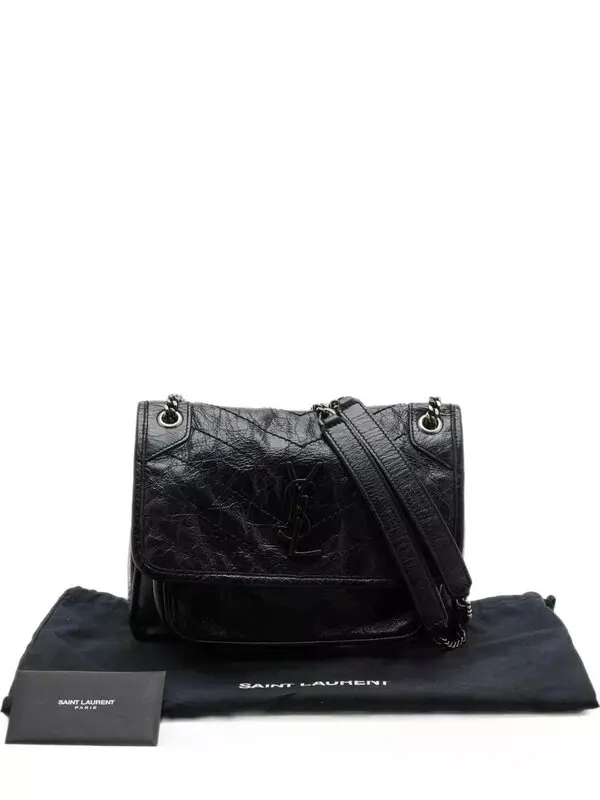 Saint Laurent 2018 Niki Baby Chevron-quilted Shoulder Bag