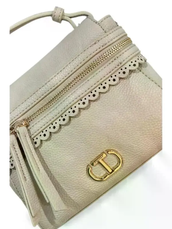 TWINSET Small Cécile Shoulder Bag - Neutrals
