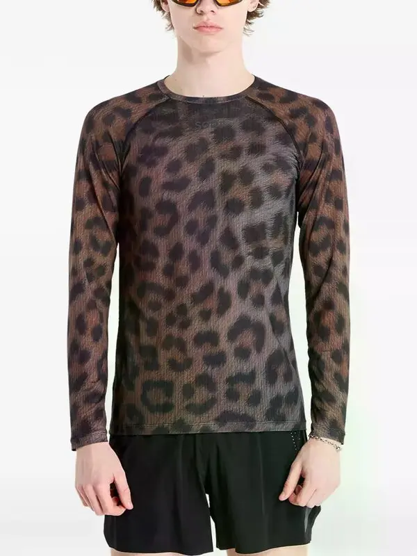 SOAR Race Leopard-print Top