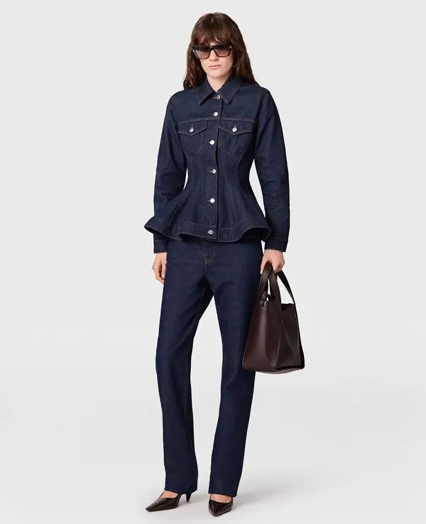 Stella McCartney Peplum Denim Jacket