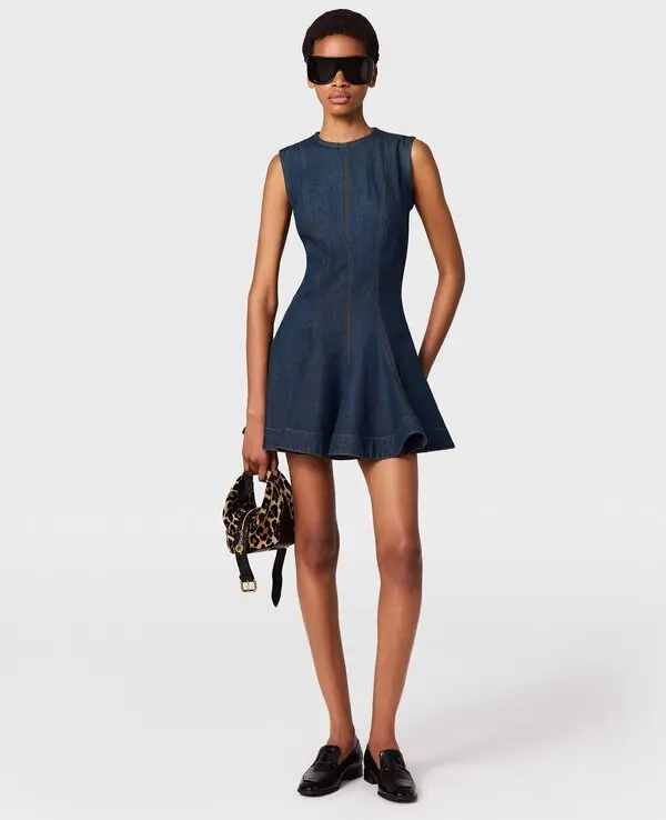 Stella McCartney Peplum Denim Mini Dress