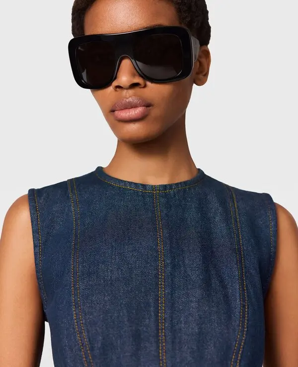 Stella McCartney Peplum Denim Mini Dress