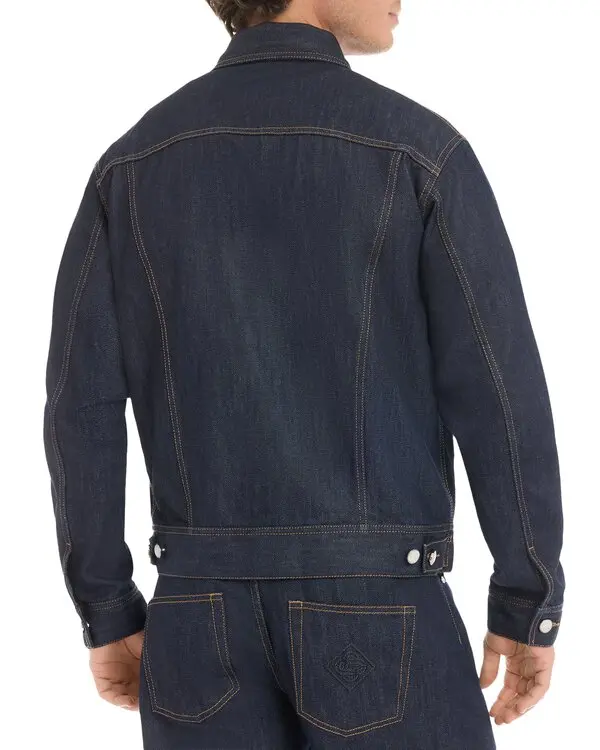 Casablanca Raw Denim Lapped Pocket Jean Jacket
