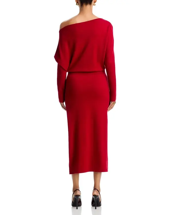 Simkhai Janese Cotton & Cashmere Off-the-shoulder Dress