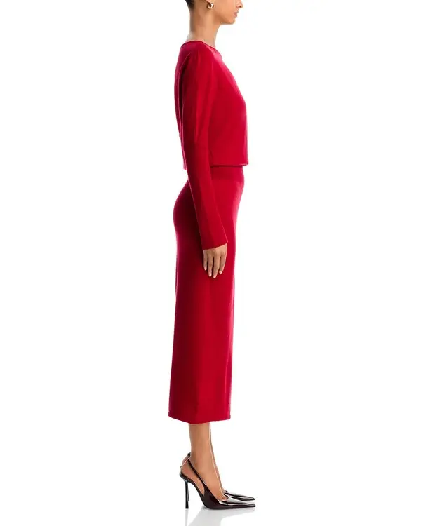 Simkhai Janese Cotton & Cashmere Off-the-shoulder Dress