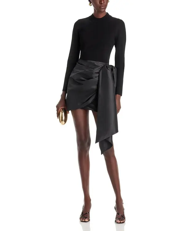 Simkhai Tedda Mixed Media Mini Dress