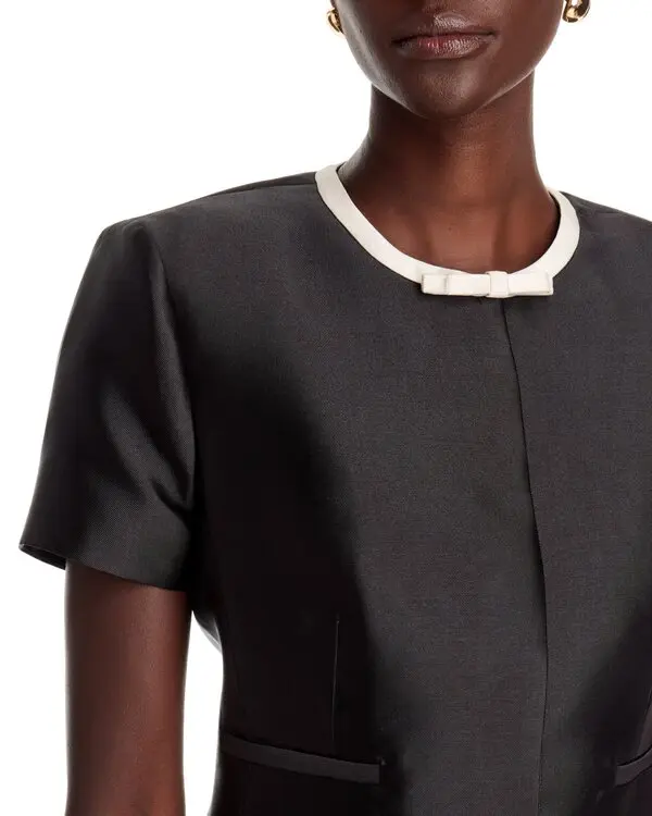 Simkhai Naelle Tipped Short Sleeve Top