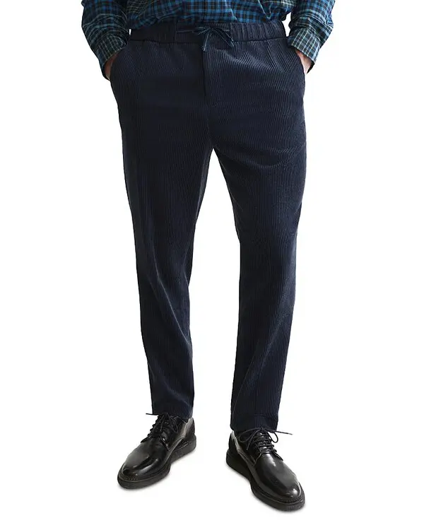 Scotch & Soda Fave Cotton Corduroy Regular Fit Drawstring Pants - Sky Captain