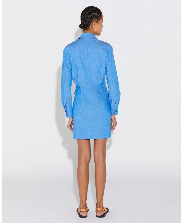 CALLAS MILANO Odette Stretch Denim Bright Dress