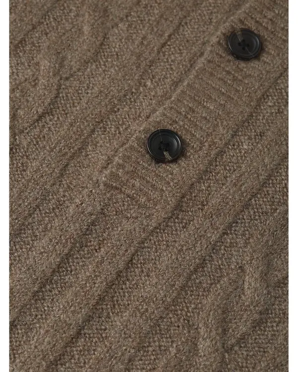 Scotch & Soda Soft Knit Cable Polo Sweater