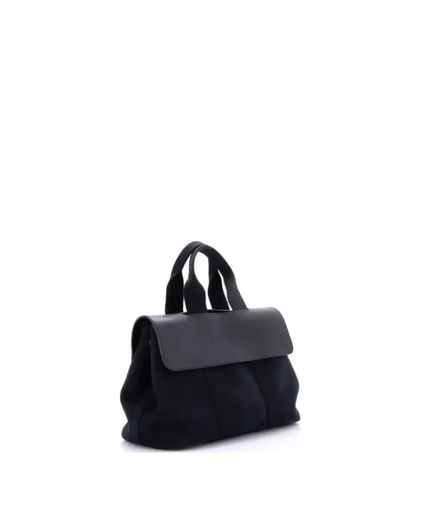Hermès Pm Valparaiso Bag Toile And Leather - Black