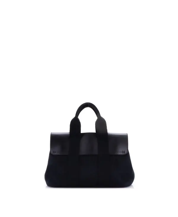 Hermès Pm Valparaiso Bag Toile And Leather - Black