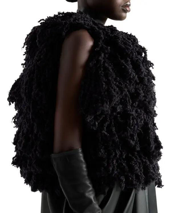 7 For All Mankind Faux Fur Open Front Vest