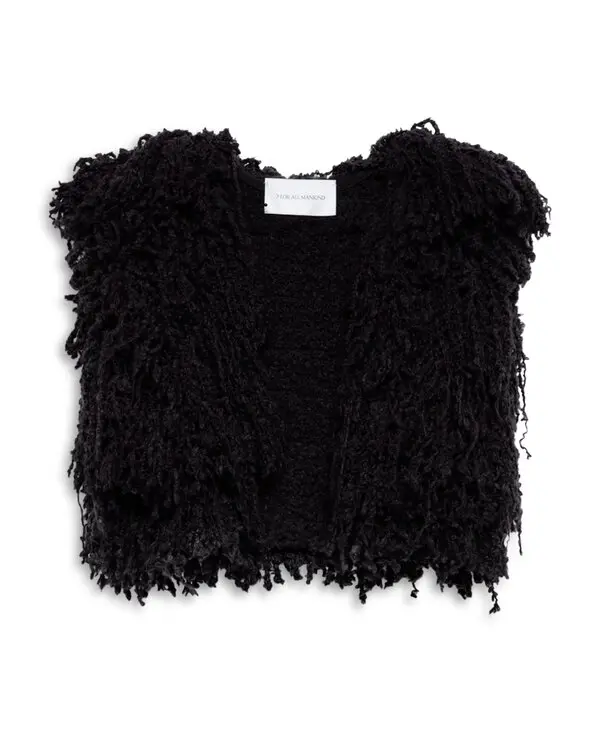 7 For All Mankind Faux Fur Open Front Vest