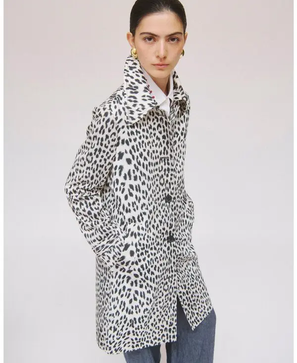 CALLAS MILANO Alaine Cheetah Print Coat