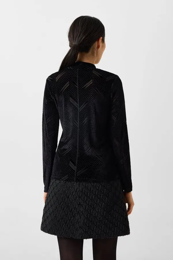 Bogner Cherie Velvet Long-sleeve Top