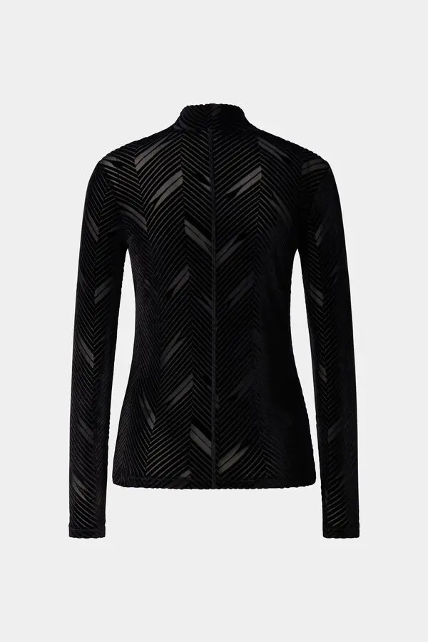 Bogner Cherie Velvet Long-sleeve Top
