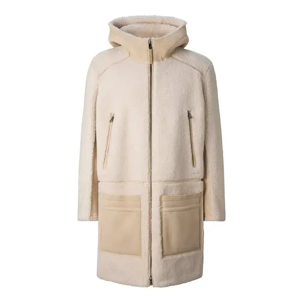 Bogner Soan Lambskin Coat - Camel/cream