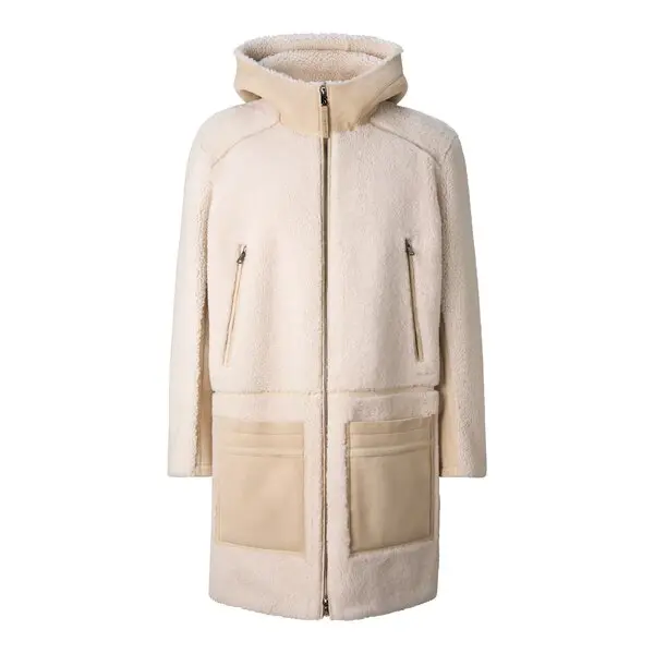 Bogner Soan Lambskin Coat - Camel/cream