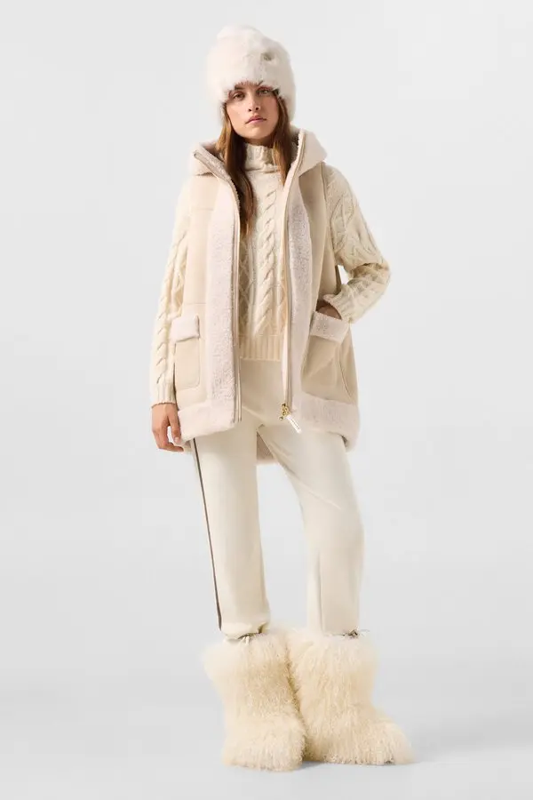 Bogner Lona Lambskin Vest - Camel/cream