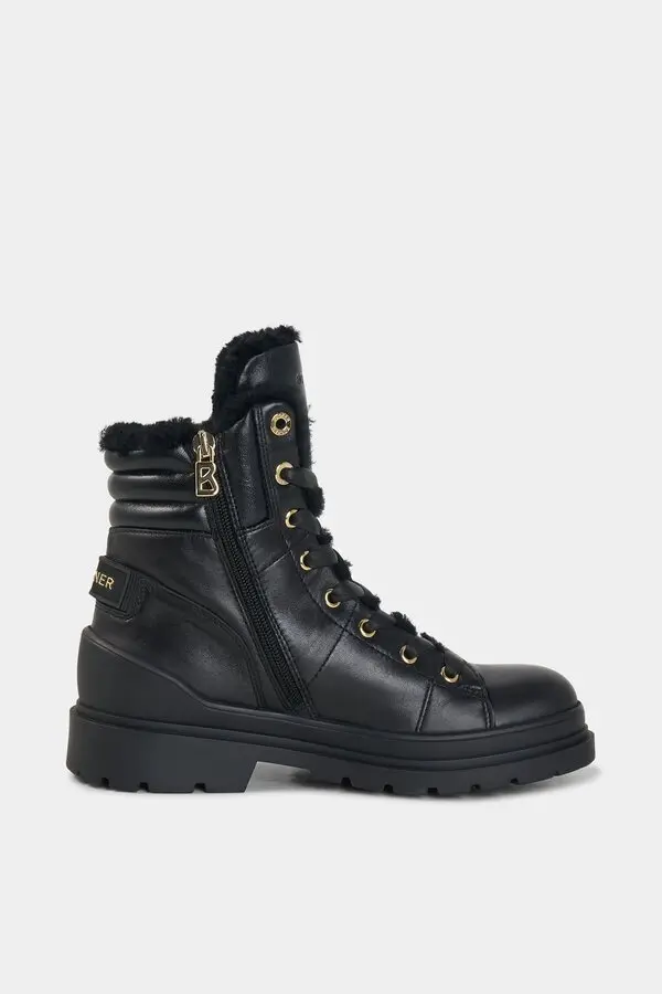 Bogner St. Moritz Lace-up Boots With Spikes - Black