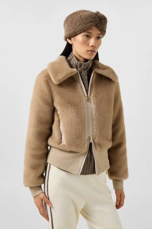 Bogner Jolyna Faux Fur Jacket - Camel