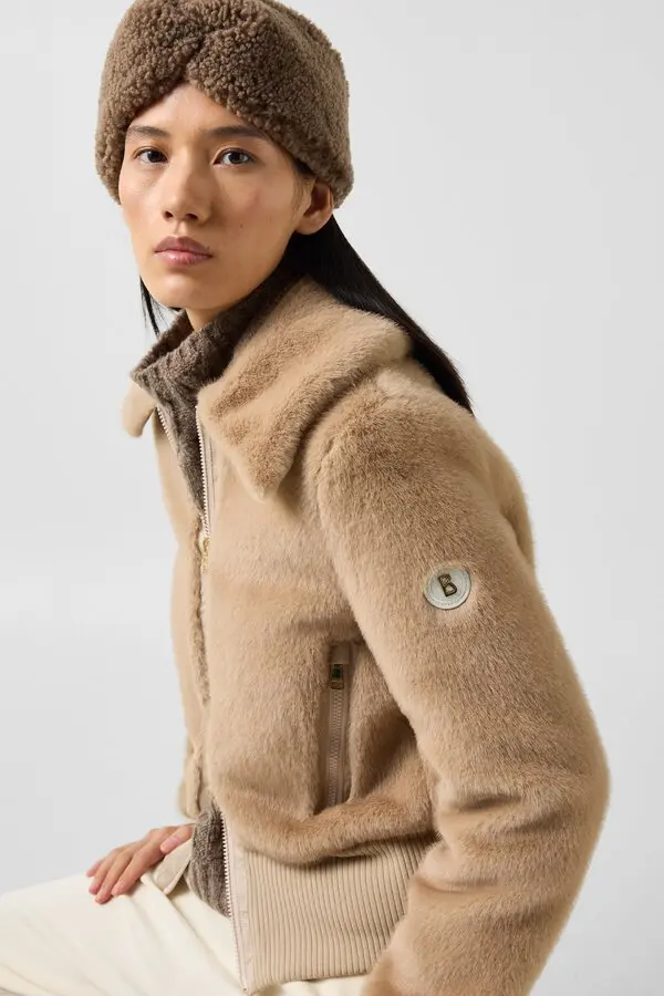 Bogner Jolyna Faux Fur Jacket - Camel