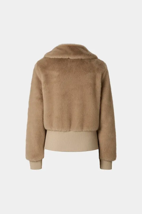 Bogner Jolyna Faux Fur Jacket - Camel