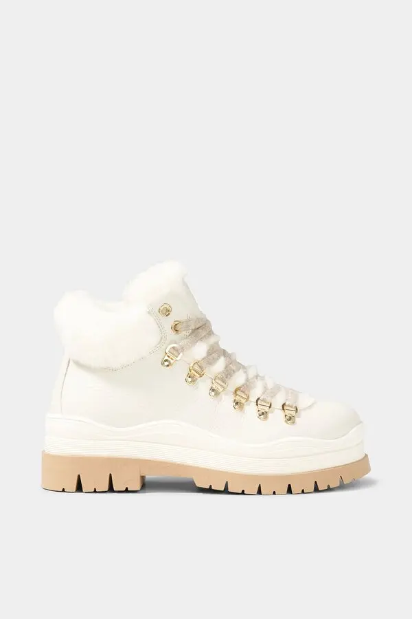 Bogner Lace-up Boots Arosa - Off-white