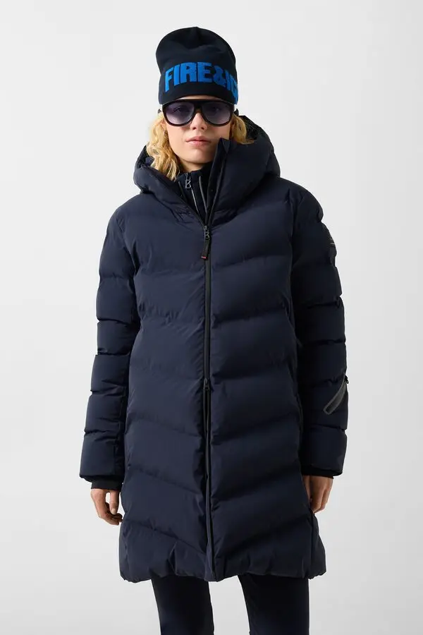 Bogner Tec-aen Quilted Coat - Navy