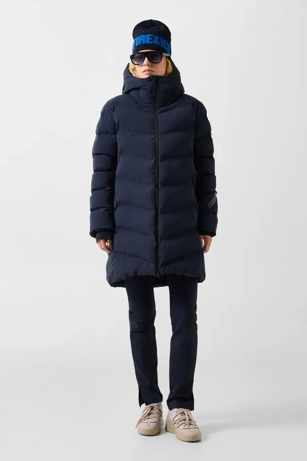 Bogner Tec-aen Quilted Coat - Navy