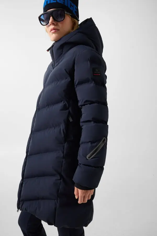 Bogner Tec-aen Quilted Coat - Navy