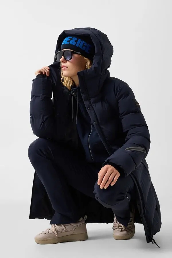 Bogner Tec-aen Quilted Coat - Navy