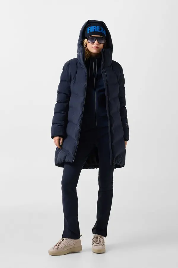 Bogner Tec-aen Quilted Coat - Navy
