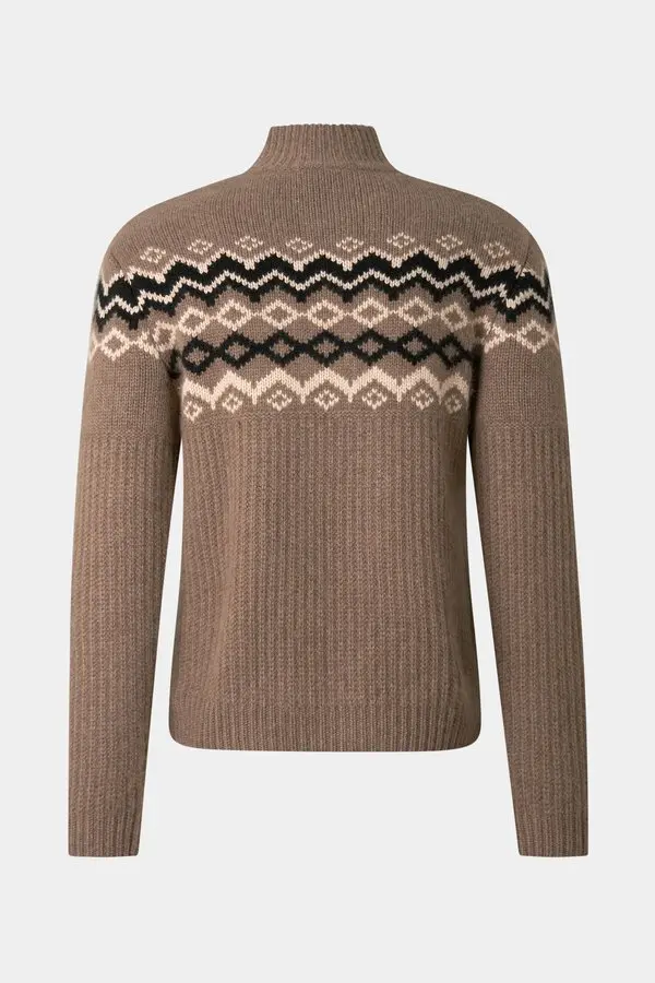 Bogner Ludi Cashmere Sweater - Hazel/beige/black