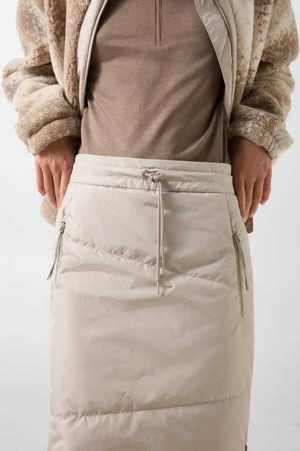 Bogner Belva Functional Quilted Skirt - Beige
